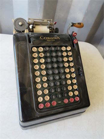 Transitional Design Online Auctions - L.C. Smith & Corona Adding Machine