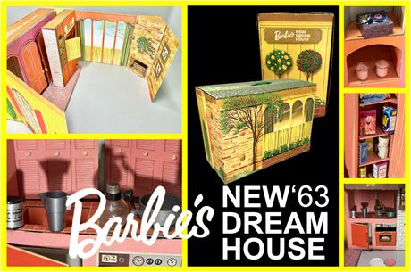 Transitional Design Online Auctions - Barbie's New Dream House 1963