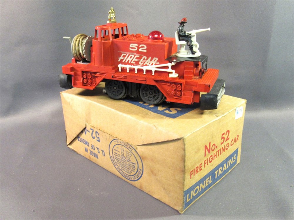 Transitional Design Online Auctions - Lionel Trains Fire Car No. 52 - O ...