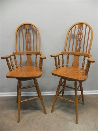 Transitional Design Online Auctions - Amish Fiddleback Tall Windsor ...