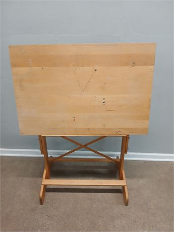 Transitional Design Online Auctions - Rustic Drafting Table / Sturdy