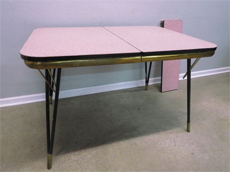 Transitional Design Online Auctions - Mid-Century Pink Formica Top ...