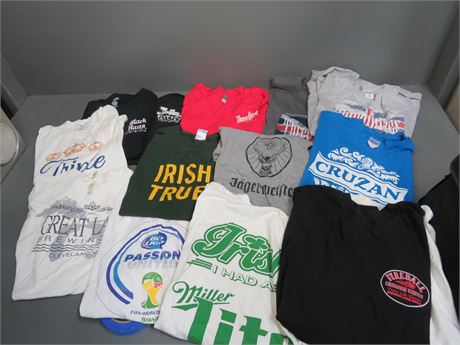 Transitional Design Online Auctions - Liquor Brand Graphic T-Shirts