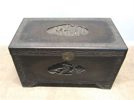 Transitional Design Online Auctions - J. L. George Chinese Carved Cedar ...