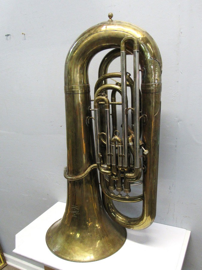 Transitional Design Online Auctions - Besson - England Tuba - Vintage ...