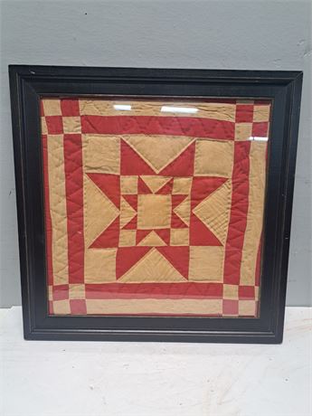 Transitional Design Online Auctions - Framed Quilt Segment Art