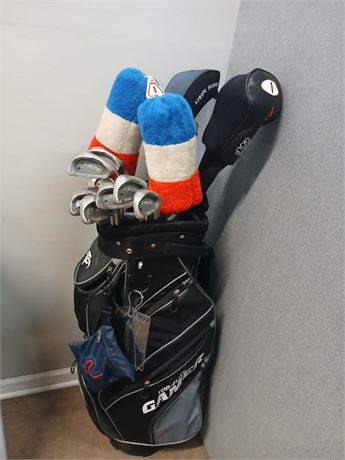 Transitional Design Online Auctions - Gamer Golf Bag & Clubs