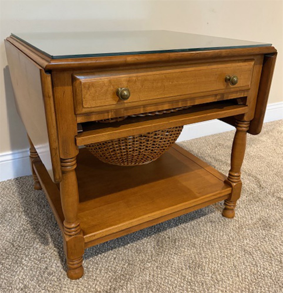 Transitional Design Online Auctions - CONANT-BALL Rock Maple Drop Leaf ...