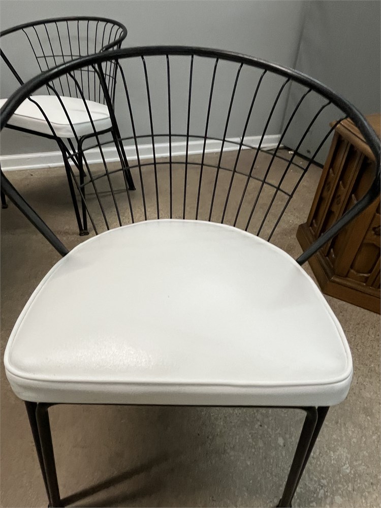 Transitional Design Online Auctions - Daystrom Dining Chairs /4 / Table