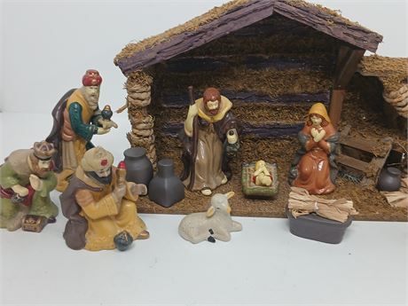 Transitional Design Online Auctions - Thomas Pacconi Christmas Nativity ...