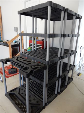 Transitional Design Online Auctions - Rubbermaid Garage Storage Racks