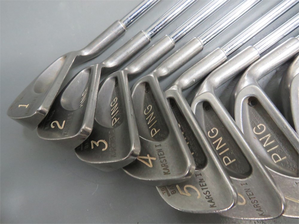 Transitional Design Online Auctions - PING Karsten I Golf Clubs Black ...