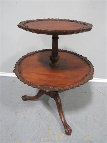 Transitional Design Online Auctions - Two-Tier Pie Crust / Dumbwaiter ...