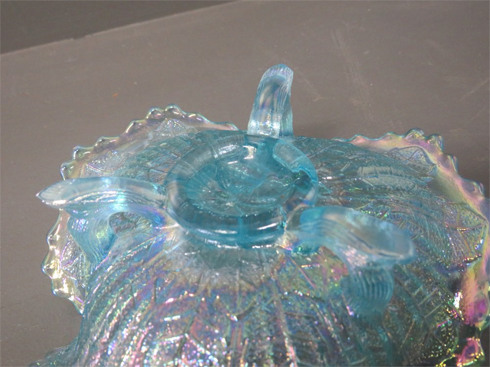 Transitional Design Online Auctions - FENTON Butterfly Bon Bon Dish