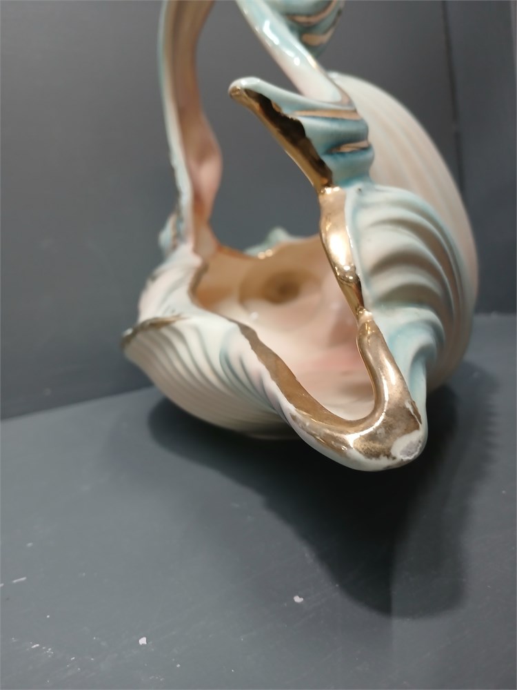 Transitional Design Online Auctions - Hull Pottery Ebb Tide Shell Koi ...