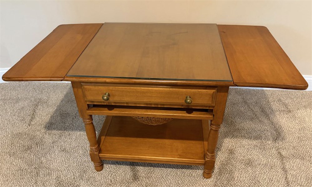 Transitional Design Online Auctions - CONANT-BALL Rock Maple Drop Leaf ...