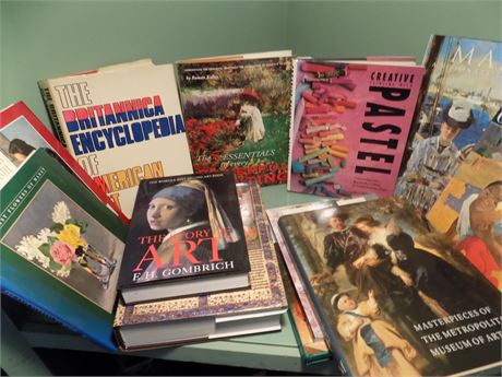 Transitional Design Online Auctions - Art History Cocktail Table Books