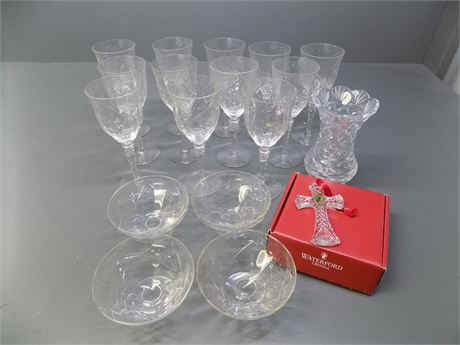 Transitional Design Online Auctions - Crystal Glass Collection