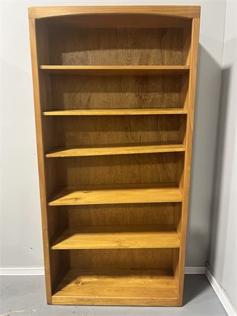 Transitional Design Online Auctions - Bookcase/Wood/Adjustable Shelves