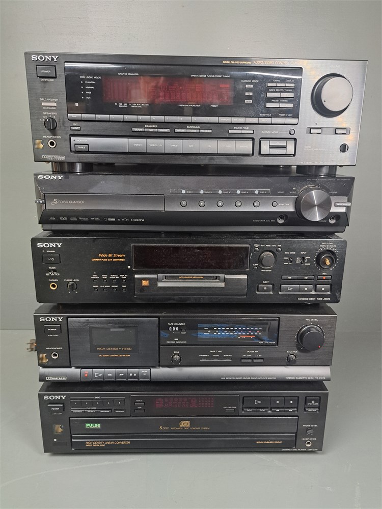 Transitional Design Online Auctions - Sony Receiver / Disc Changer ...