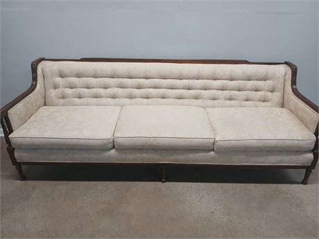 Transitional Design Online Auctions - Louis XVI Style Three Cushion Couch