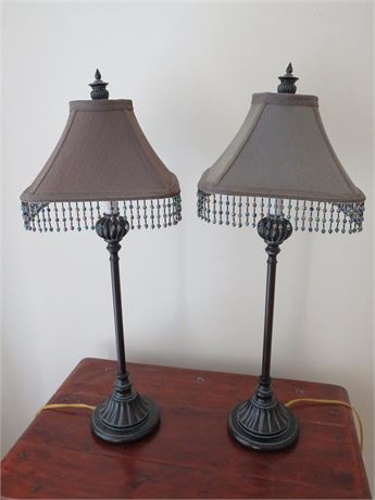 Transitional Design Online Auctions - Black Lamp Post Table Lamps