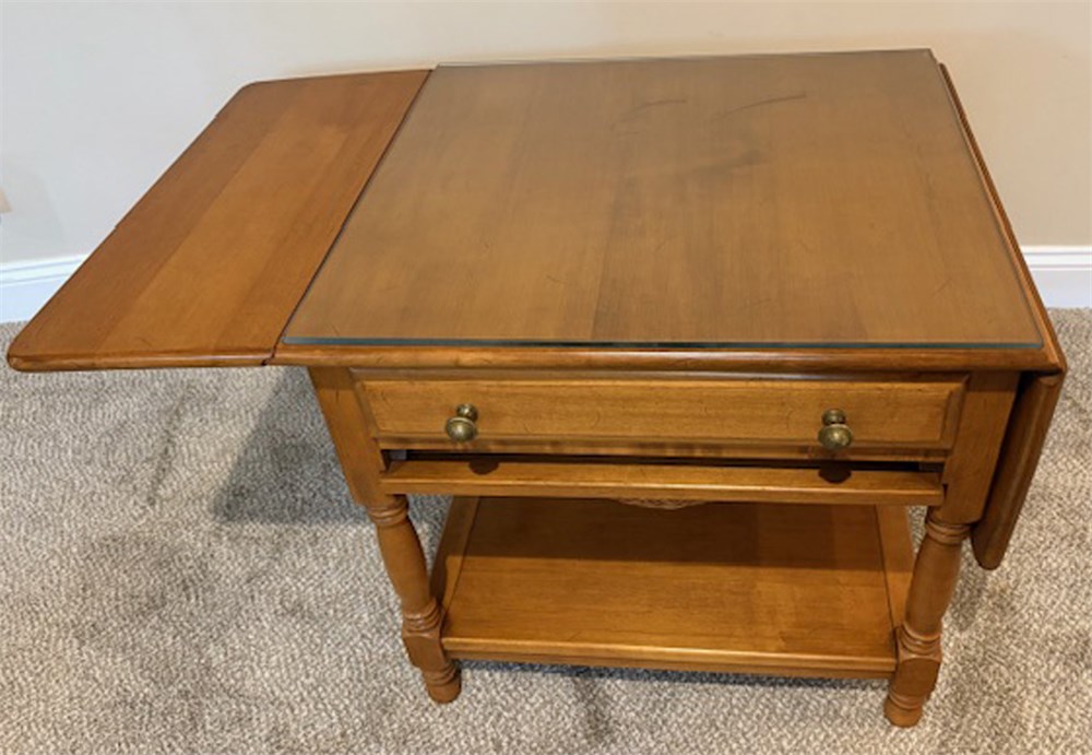 Transitional Design Online Auctions - CONANT-BALL Rock Maple Drop Leaf ...