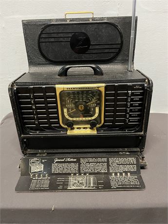 Transitional Design Online Auctions - Zenith Vintage Trans-Oceanic ...