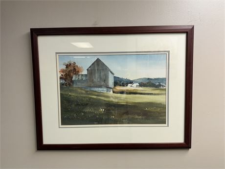 Transitional Design Online Auctions - Harriet Elson Signed Watercolor ...