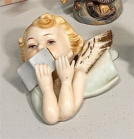 Transitional Design Online Auctions - Ceramic Angles / Fontanini Cherub ...