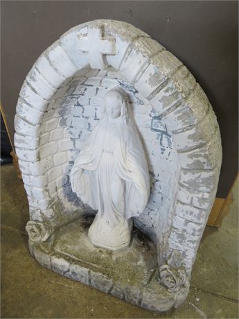 Transitional Design Online Auctions - Virgin Mary Concrete Grotto ...