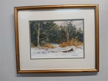 Transitional Design Online Auctions - Signed Original Watercolor "C ...