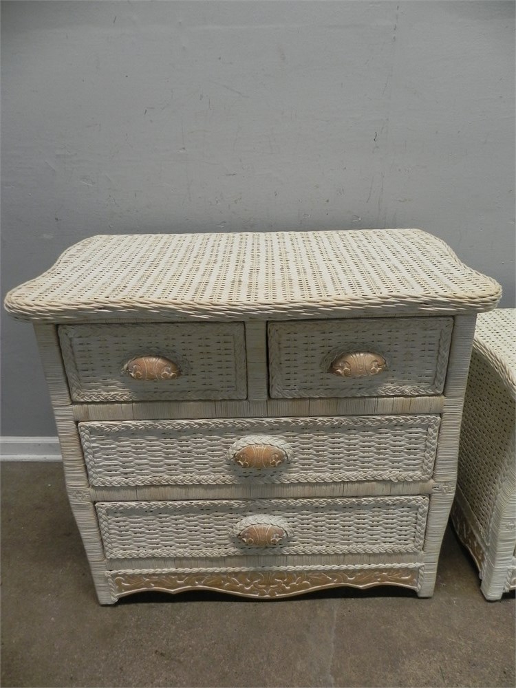 Transitional Design Online Auctions - Rattan Furniture / Dresser / Side ...