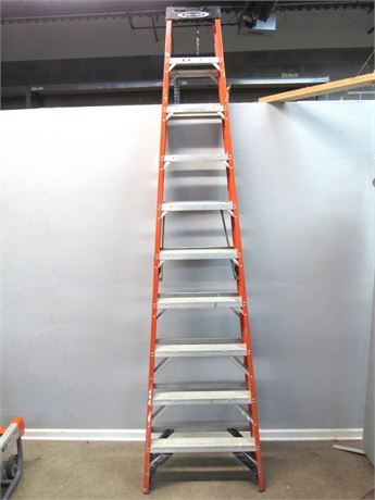 Transitional Design Online Auctions - Werner 10' Fiberglass Step Ladder