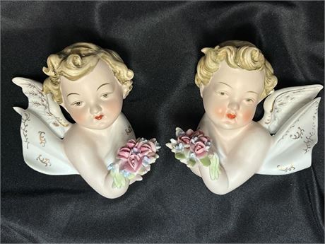 Transitional Design Online Auctions - Vintage Lefton Cherubs / 2