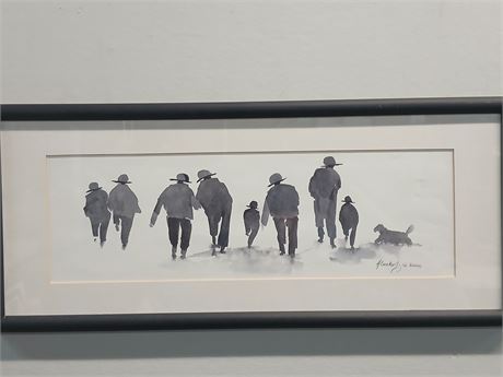 Transitional Design Online Auctions - Signed H.Lunkwitz Amish Print