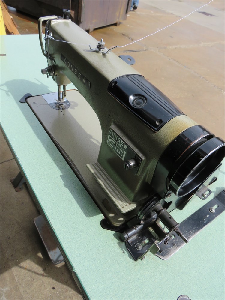 Transitional Design Online Auctions - CONSEW Commercial Sewing Machine ...
