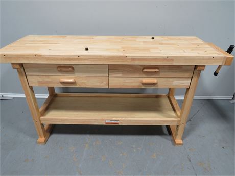 Transitional Design Online Auctions - Windsor Design 60" Hardwood Workbench