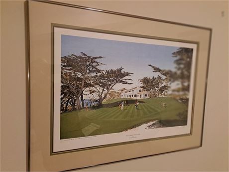 Transitional Design Online Auctions - Signed Kenneth Reed Fine Art Golf ...