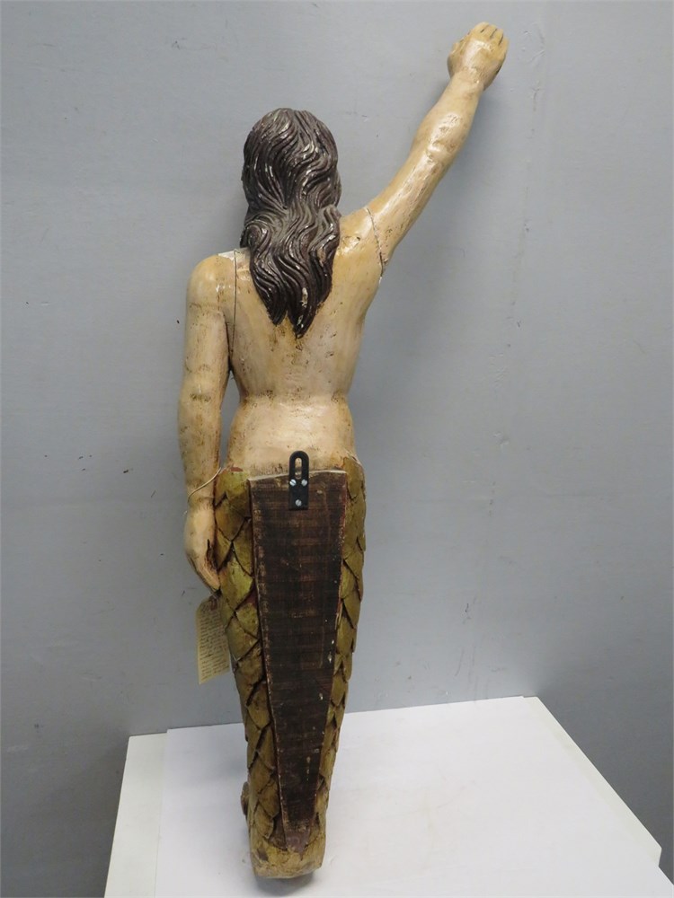 Transitional Design Online Auctions - Ship Figurehead Carved Mermaid ...