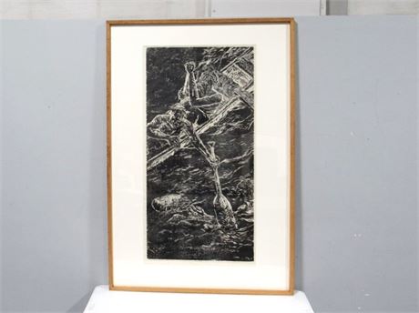 Transitional Design Online Auctions - Jeanne Denton-Nelson Signed Block ...