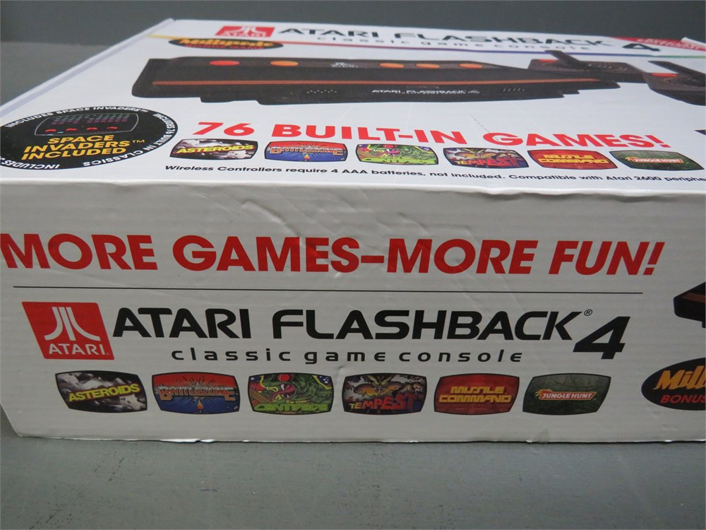 Transitional Design Online Auctions - ATARI Flashback 4 Classic Game ...