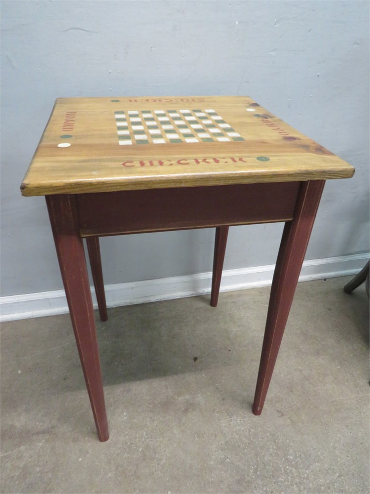 Transitional Design Online Auctions - Checkerboard Game Table