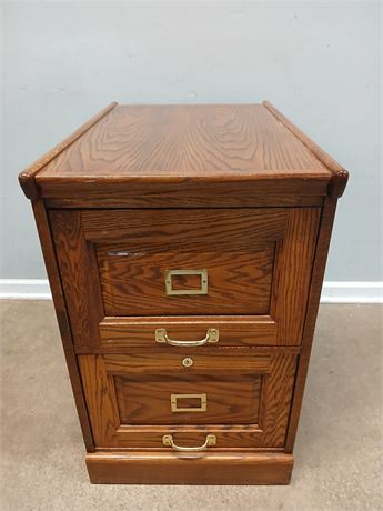 Transitional Design Online Auctions - Wooden File Cabinet / Winners ...