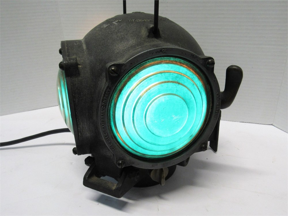 Transitional Design Online Auctions - Pyle National Co Railroad Marker ...