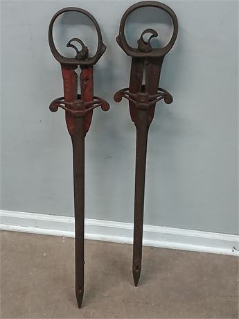 Transitional Design Online Auctions - Antique Cast Iron Hay Bale ...