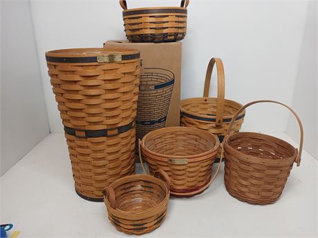 Transitional Design Online Auctions - Longaberger Royce craft baskets