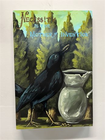 Transitional Design Online Auctions - The Crow & Pitcher Giclee