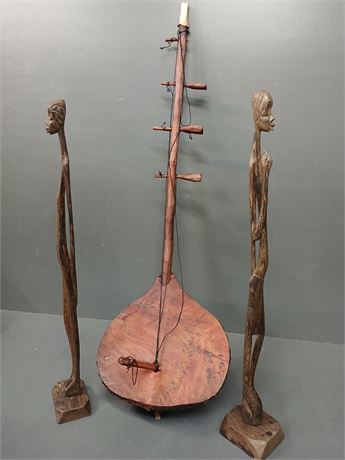 Transitional Design Online Auctions - Primitive Carved African Wood ...