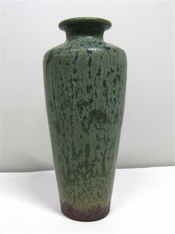 Transitional Design Online Auctions - Rare Antique Moss Pottery Vase